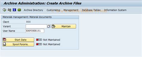 MBAR SAP Tcode Archive Material Documents