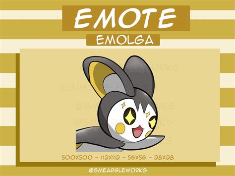 Hug Emolga Emote Pokemon Emote For Twitch Discord And Youtube Gaming And Streaming Etsy