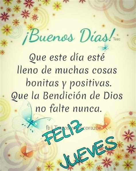Imágenes De Feliz Jueves Buenos Días Bendiciones