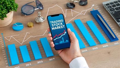 Smartphone Displaying Stock Market Data With Growth Graphs And Charts Premium Ai Generated Image