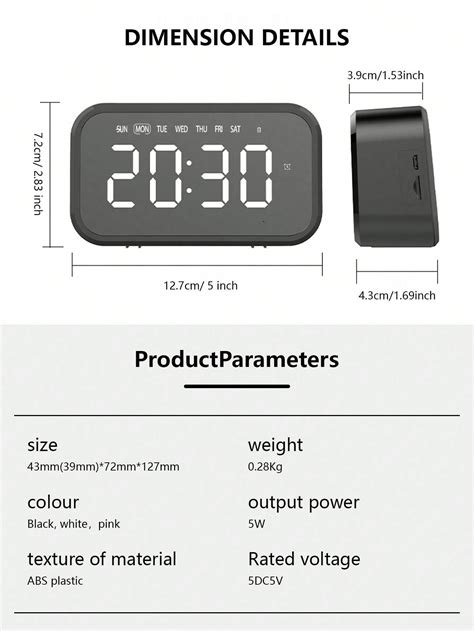 Ai Smart Wireless Alarm Clock Speaker Multifunctional Subwoofer