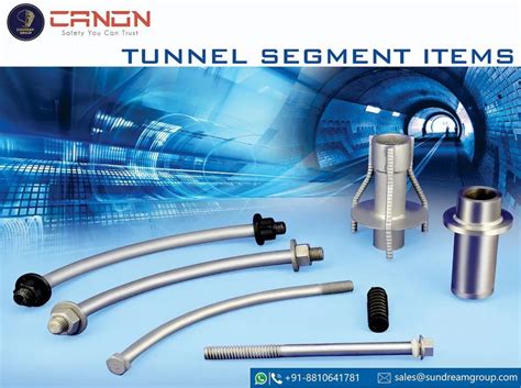 Canon Tunnel Segment Curved Bolts Grade 4 6 Grade Size M16 At 108