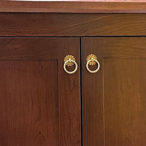 Drop Ring Knobs Drawer Knobs Pulls Antique Brass Dresser Knobs Pulls Rings Handles Kitchen