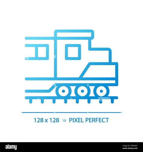 Locomotive Pixel Perfect Gradient Linear Vector Icon Stock Vector Image And Art Alamy