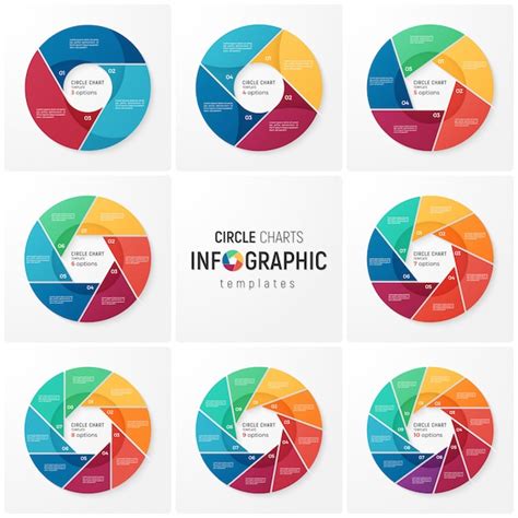 Premium Vector Vector Circle Chart Infographic Templates For Data