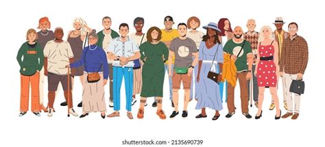 다양한 다문화 및 다인종 사람들 집단 스톡 일러스트 2177061245 Shutterstock