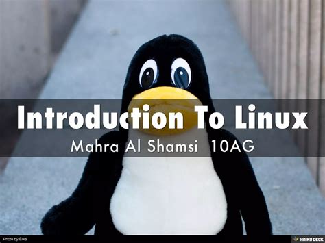 Introduction To Linux PPT