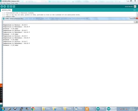 Not Getting Output From Ms5803 05 Ba Pressure Sensorarduino Uno