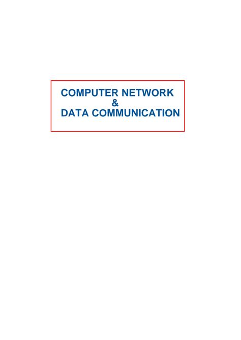 SOLUTION Computer Network And Data Communication Studypool