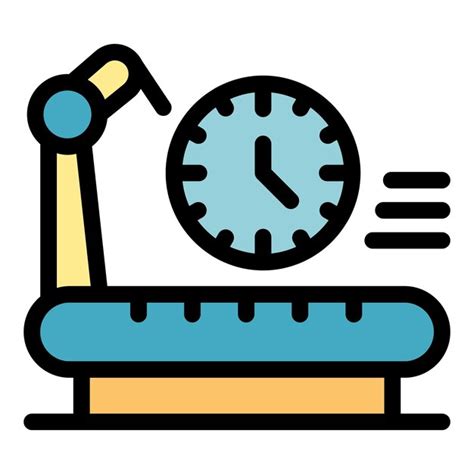 Premium Vector Treadmill Icon Outline Treadmill Vector Icon Color