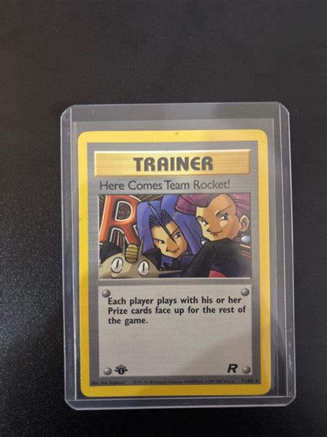 🔥 Pokémon Tcg Trainer Card “here Comes Team Rocket” 7182