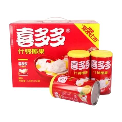 Xi Duo Duo Nata De Coco In Cans 370g Full Carton Tins And Cans Joybuy
