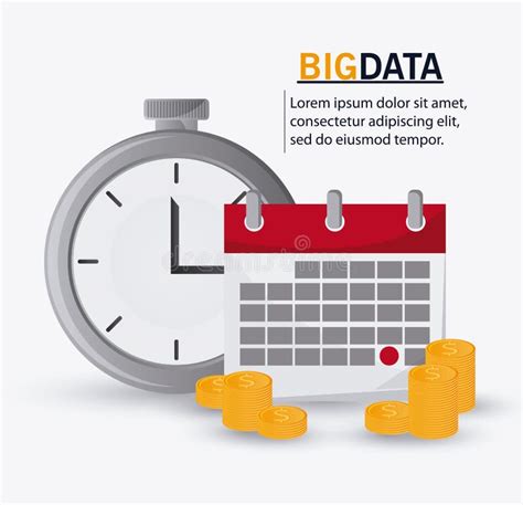 Big Data Center Base And Web Hosting Icon Set Stock Vector