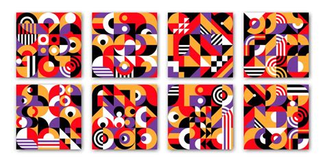 Abstract Modern Geometric Music Pattern Or Tile Vector Image
