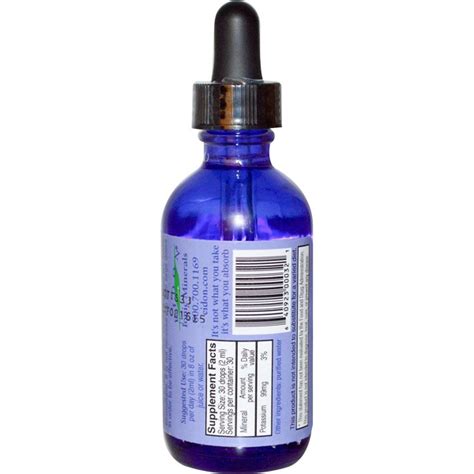 Eidon Mineral Supplements Ionic Minerals Potassium Liquid Concentrate
