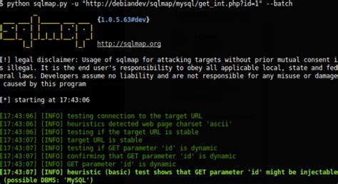 Sql Injection Con Sqlmap Kali Linux Ciberseguridad
