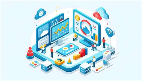 3d Flat As Network Monitoring Icon With A Screen And Graph Concept As