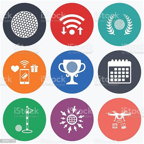 골프공 아이콘 월계관 어워드 기호까지 골프에 대한 스톡 벡터 아트 및 기타 이미지 골프 골프공 놀기 Istock