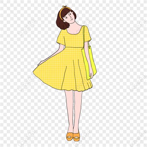 손으로 그린 귀여운 소녀 Png 일러스트 무료 다운로드 Lovepik