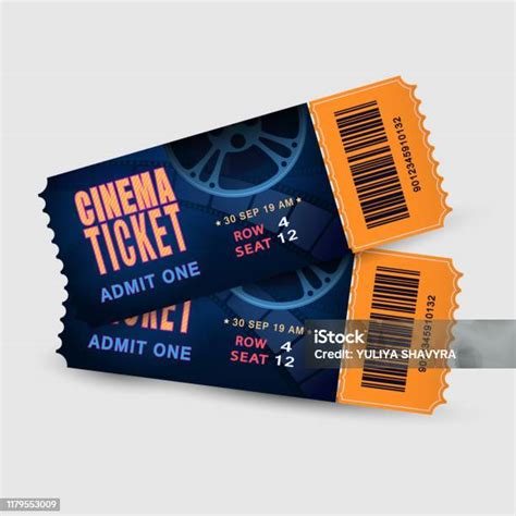 흰색 배경에 격리 된 두 개의 영화 티켓 영화 입장권을 페어링합니다 영화관 극장 콘서트 파티 이벤트 또는 축제에 대한 현실적인