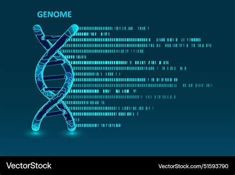 Big Genomic Data Visualization Royalty Free Vector Image