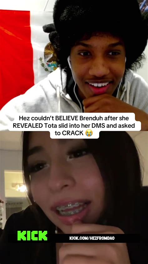 Hez Couldnt Believe Brenduh After She Revealed Tota Slid Into Her Dms