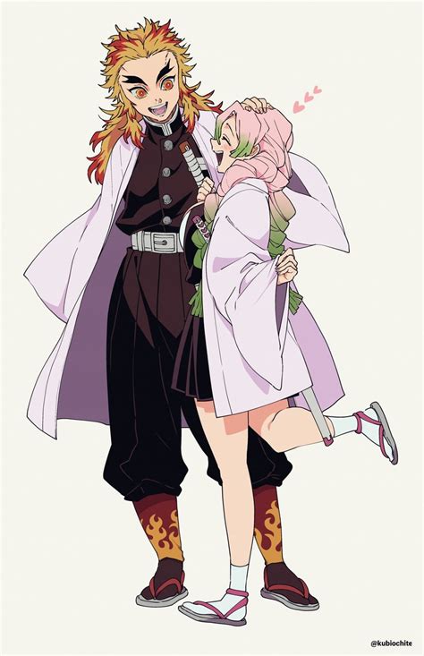 Kanroji Mitsuri And Rengoku Kyoujurou Kimetsu No Yaiba Drawn By Dalc