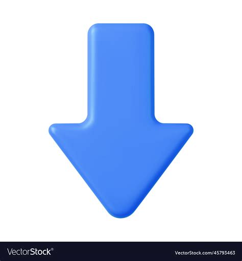 3d Arrow Pointer Mouse Cursor Royalty Free Vector Image