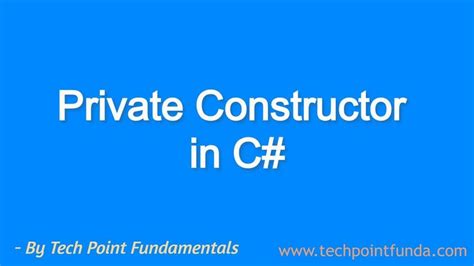 Private Constructor In C