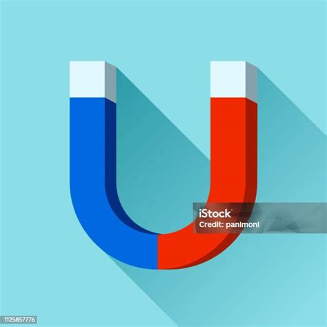 평면 스타일 색상 배경에 간단한 도구에에서 파란색과 빨간색 말굽 자석 아이콘 프로젝트에 대 한 벡터 디자인 요소 0명에 대한 스톡 벡터 아트 및 기타 이미지 Istock