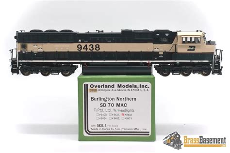 Ho Brass Omi 58391 Burlington Northern Bn Sd70mac Executive 9438