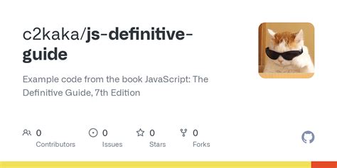 Github C2kakajs Definitive Guide Example Code From The Book Javascript The Definitive Guide