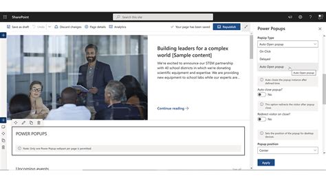 Sharepoint Power Popups Power Popups Spfx