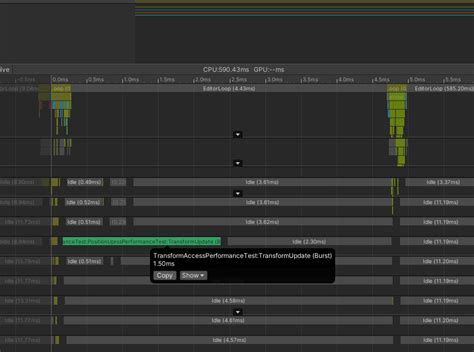 Transformaccessarray Huge Performance Drop 25x 5x When Gameobjects Are Root Unity Engine