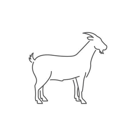 Goat Line Art