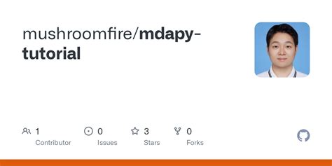 GitHub Mushroomfire Mdapy Tutorial