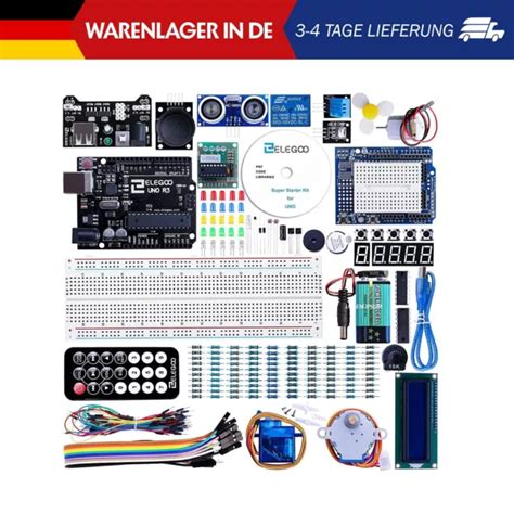 Elegoo Uno R3 Starter Kit Compatible With Arduino Ide Project Starter