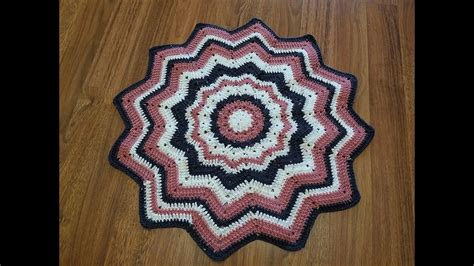 ЗАМЕЧАТЕЛЬНЫЙ КОВРИК крючком КРАСИВЫЙ и ЛЕГКИЙ узор Вязание крючком Youtube