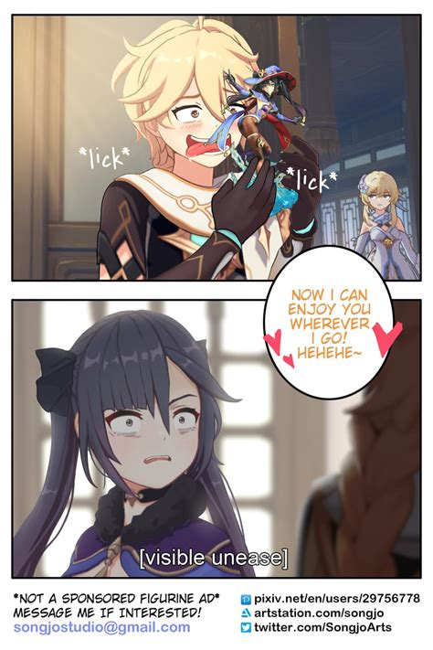 Lumine Mona Aether And Kohara Konomi Genshin Impact And More Drawn By Songjo Danbooru