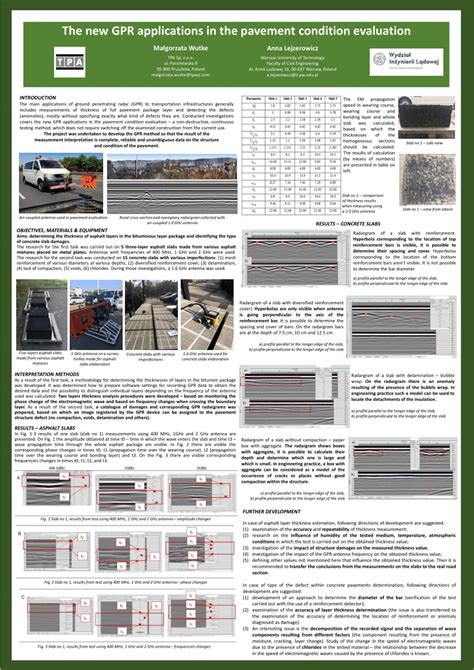 Pdf The New Gpr Applications In The Pavement Condition Evaluation