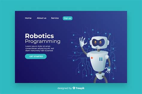 Free Vector Artificial Intelligence Landing Page Template