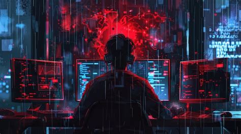 Premium Photo Visual Explanation Of Ransomware Attack And Data Hostage