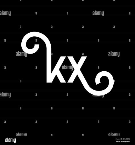 KX Letter Logo Design On Black Background KX Creative Initials Letter Logo Concept Kx Letter