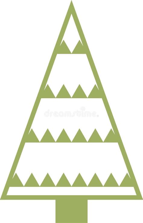 Christmas Tree Geometric Pattern Stock Vector Illustration Of Pattern Tree 347566068