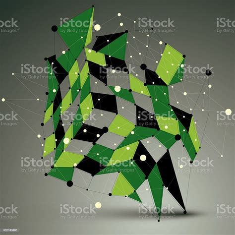 3 D 메쉬형 벡터 현대적이다 기술 추상적임 오브젝트입니다 그린 3차원 형태에 대한 스톡 벡터 아트 및 기타 이미지 3차원 형태 격자 파이 기하 도형 Istock