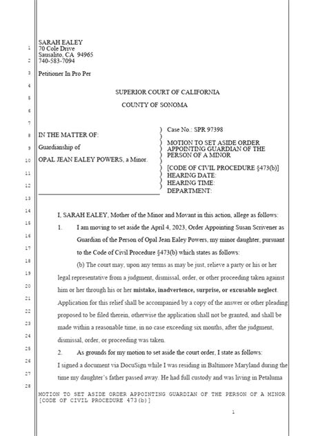 motion to set aside pdf justice crime and violence