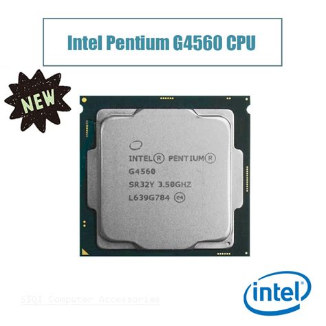 Intel Pentium G4560 Cpu 3 5 Ghz Dual Core Quad Thread 54w Cpu Processor