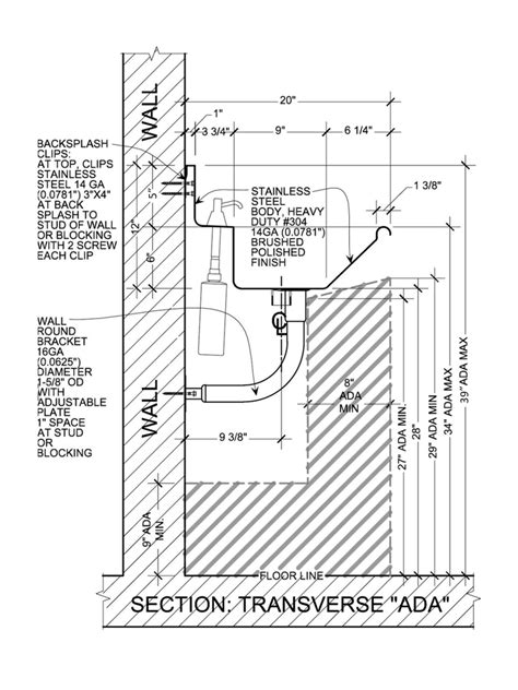 Hd 14ga Multi Station Wash Up Sink 72 Ada D22m72206r