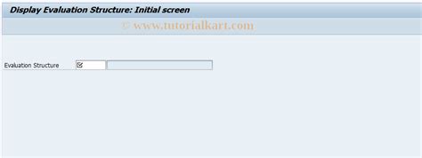 MCJ SAP Tcode PMIS Display Evaluation Structure