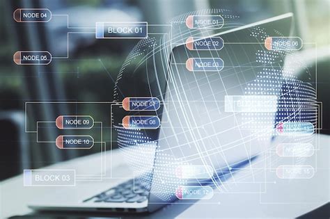 Premium Photo Multi Exposure Of Abstract Creative Coding Sketch With World Map And Modern